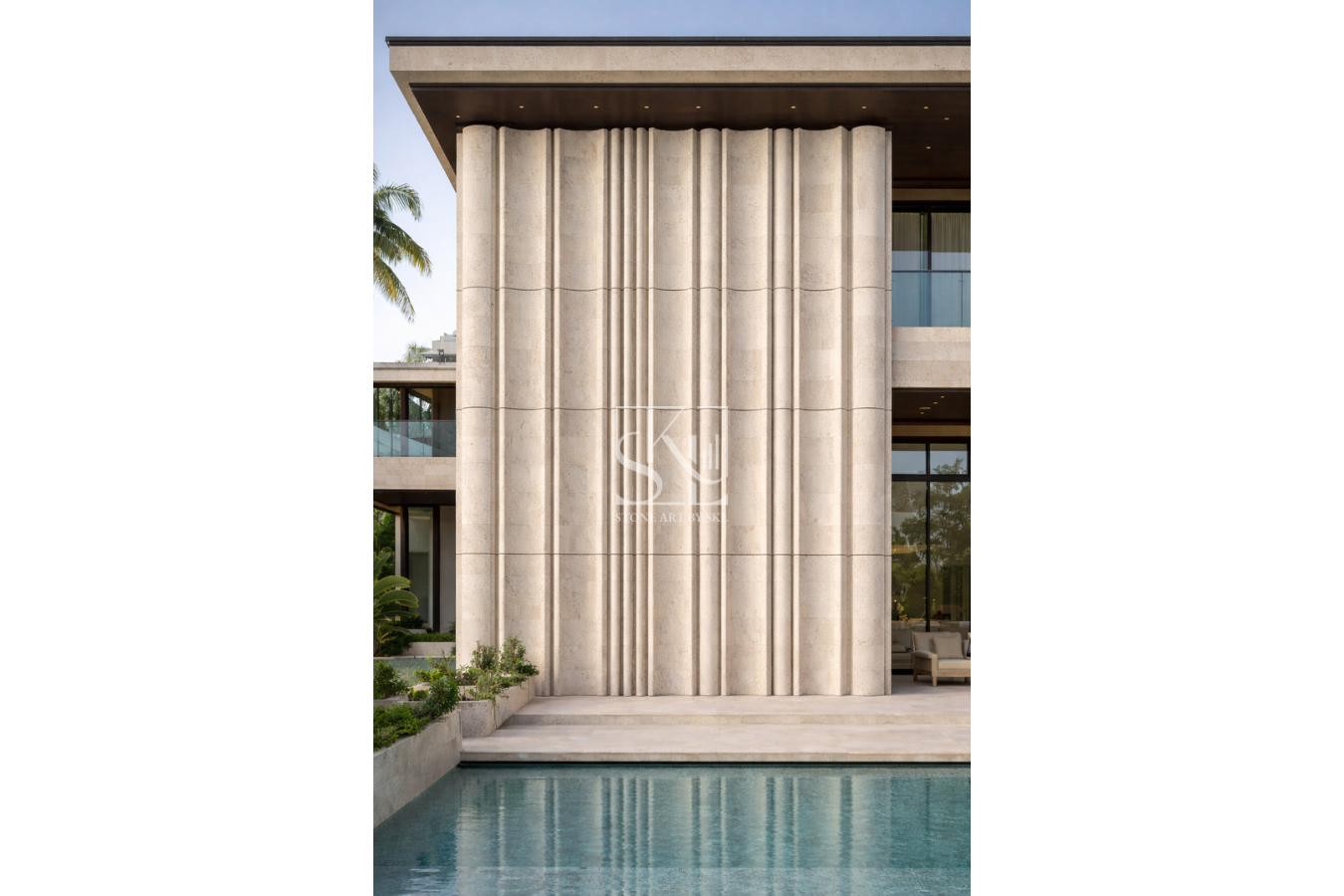 Buy the Premium Column Flute Design - Stone Art By SKL