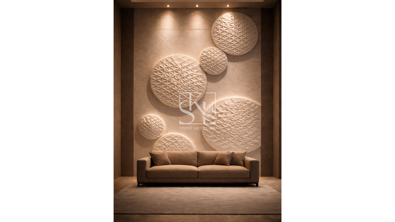 Buy Eclipse 3D Feature Wall Design - Stone Art By SKL