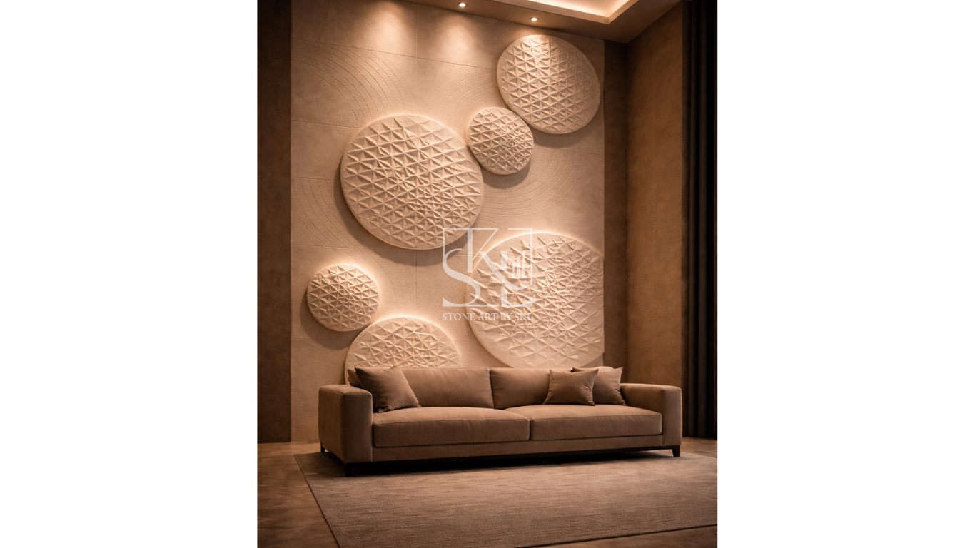 Buy Eclipse 3D Feature Wall Design - Stone Art By SKL