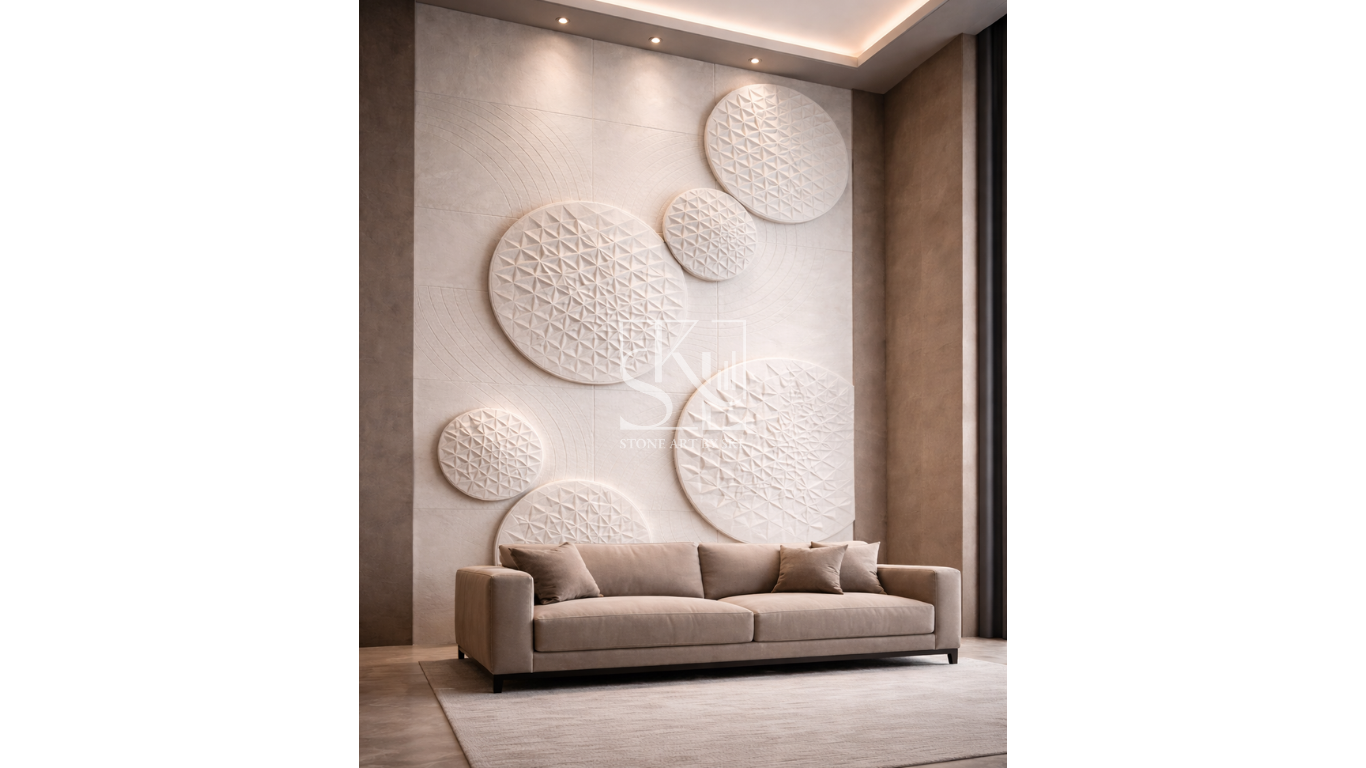 Buy Eclipse 3D Feature Wall Design - Stone Art By SKL