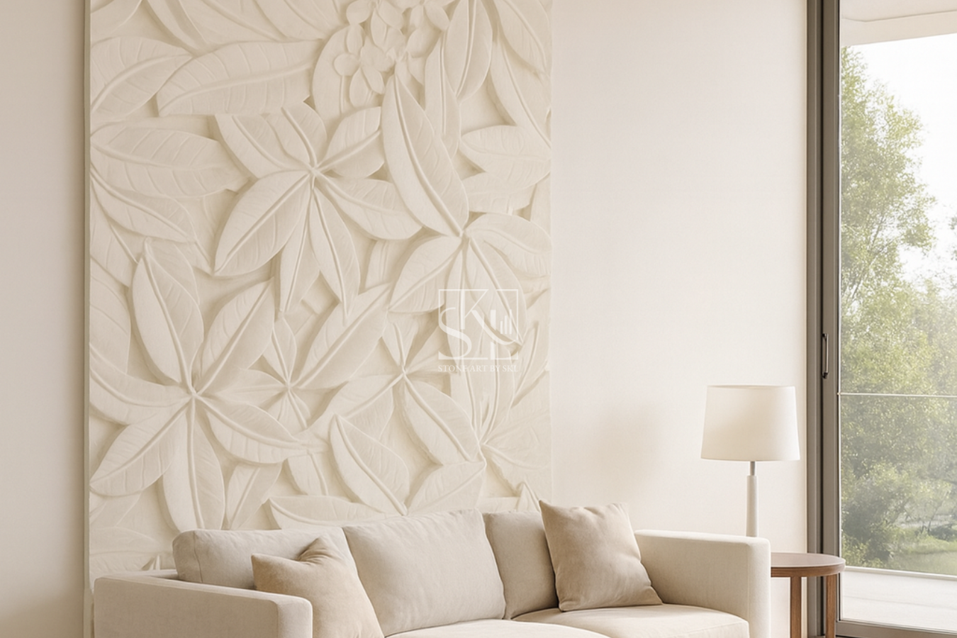 Buy the Best Floral Design Wall Cladding - Stone Art By SKL