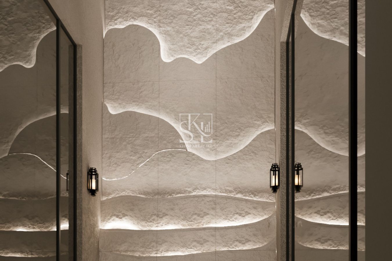 Buy the Best Layered Mountain Design 2 Wall Cladding