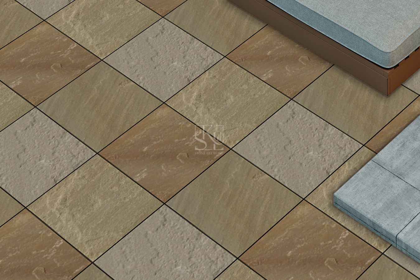 Desert Brown Sandstone - Natural Stone Tiles & Slabs - Stone Art By SKL