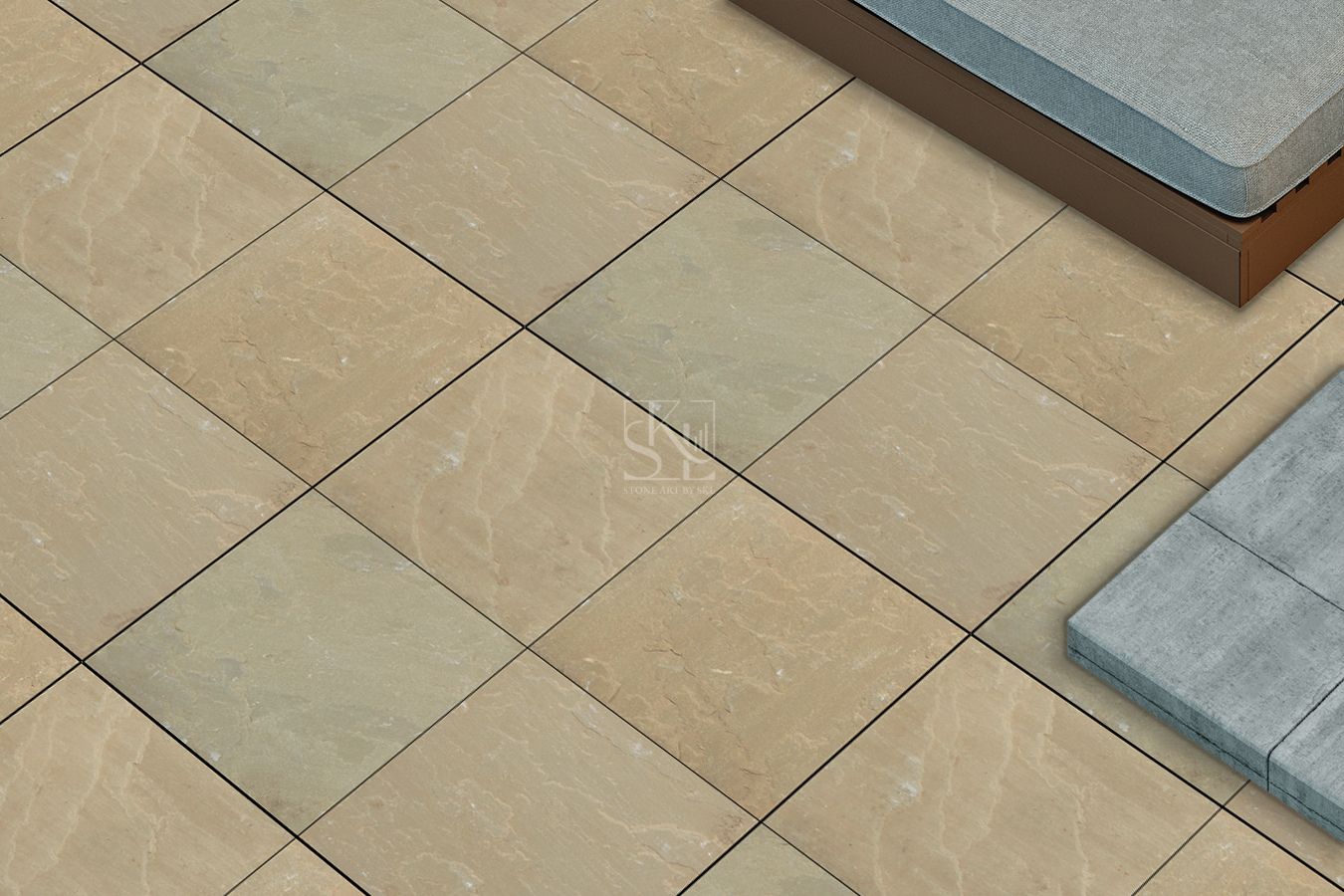 Royal Green Sandstone - Natural Stone Tiles & Slabs - Stone Art By SKL
