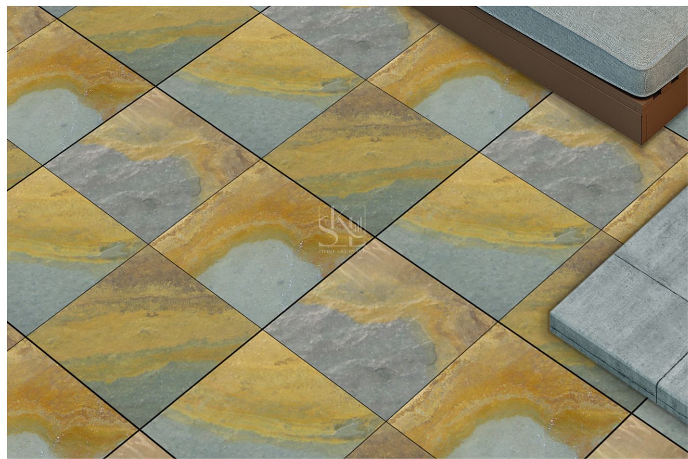 Amber Grey Slate - Natural Stone Tiles & Slabs - Stone Art By SKL