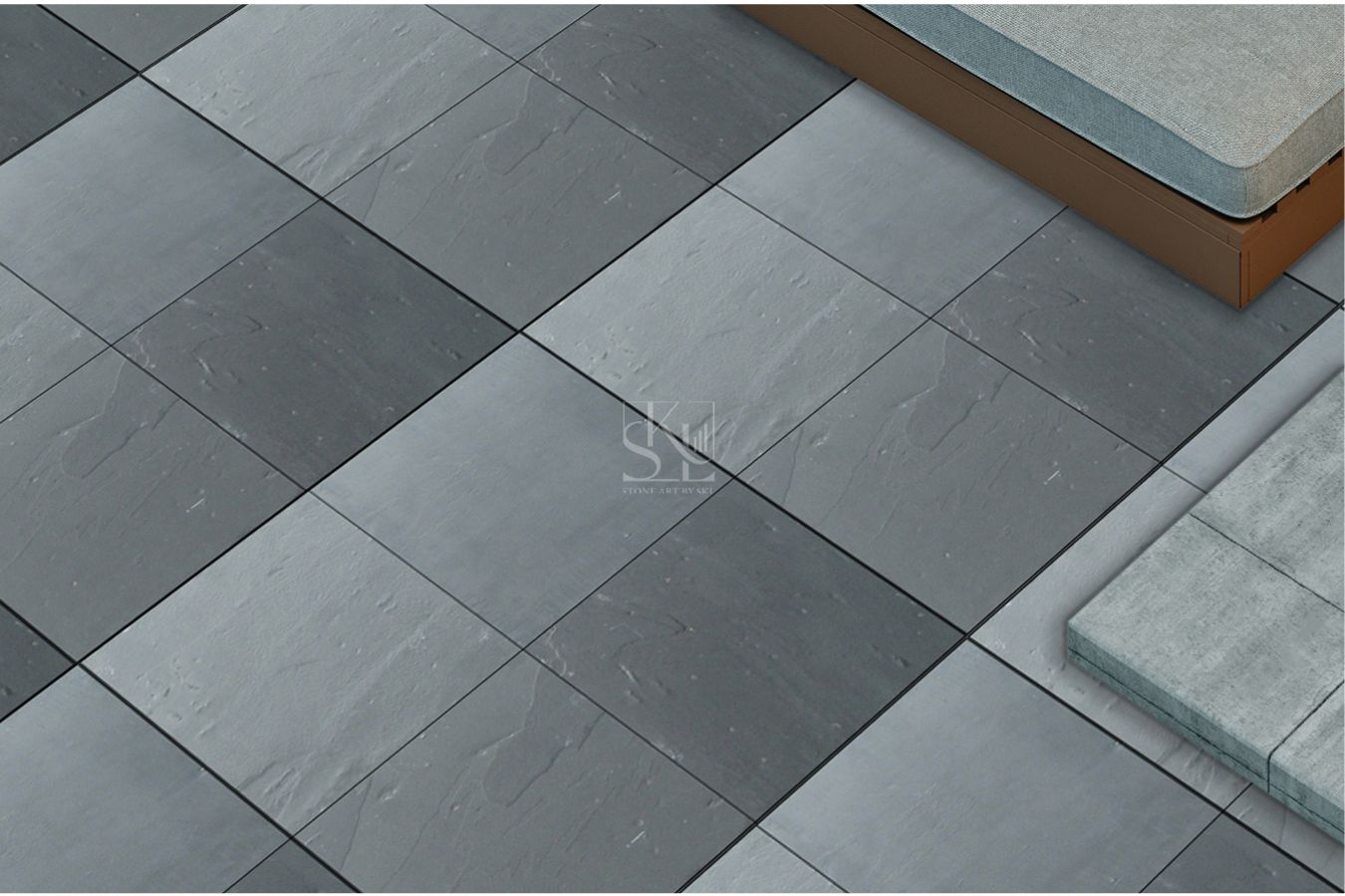 Marine Black Slate - Natural Stone Tiles & Slabs - Stone Art By SKL