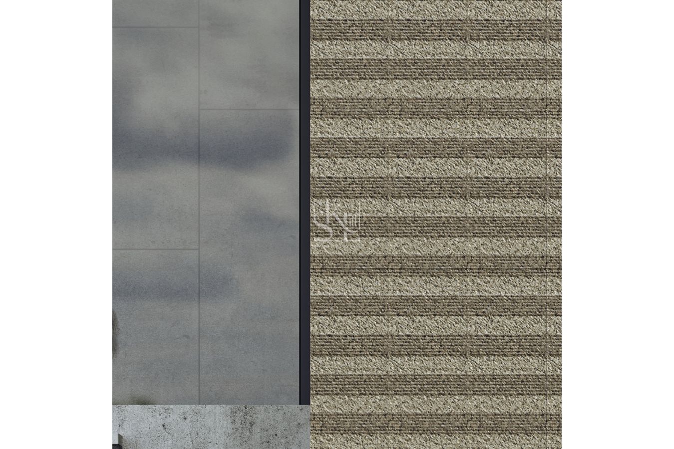 Linen Finish - Horizontal Line Pattern - Decorative Wall Cladding ...