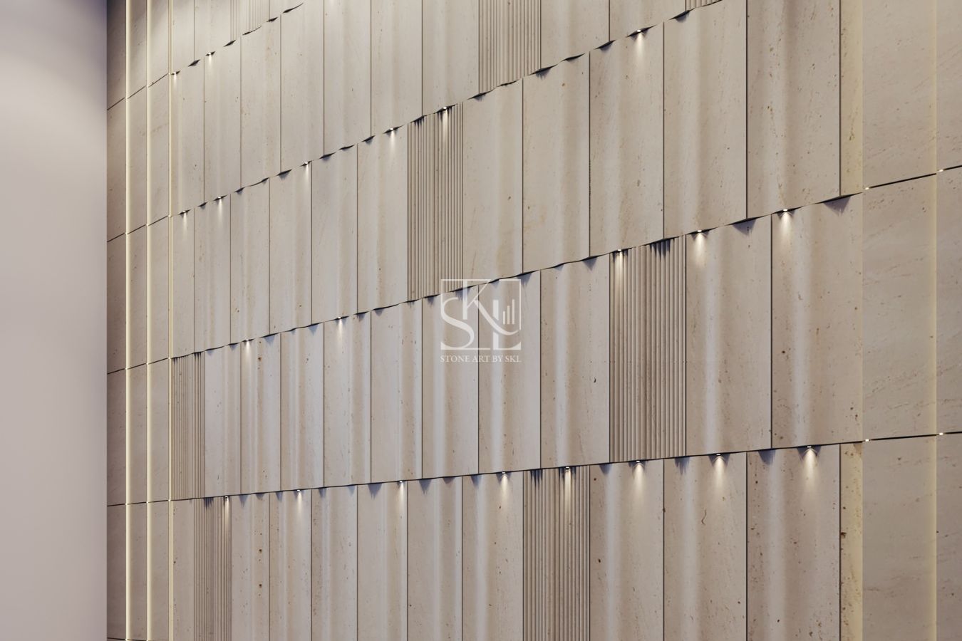 Buy Premium Staggered Curve Design Wall Cladding
