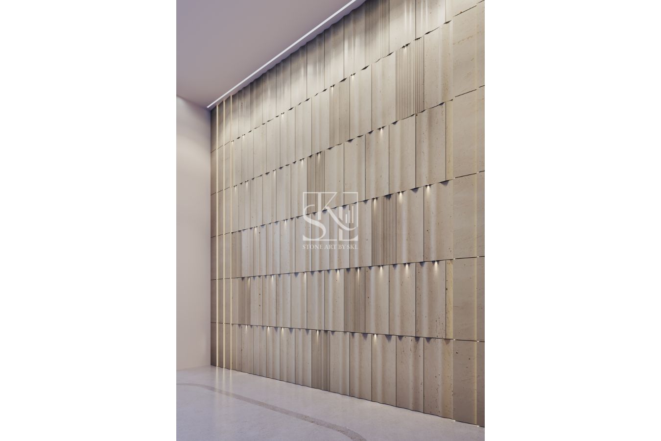 Buy Premium Staggered Curve Design Wall Cladding