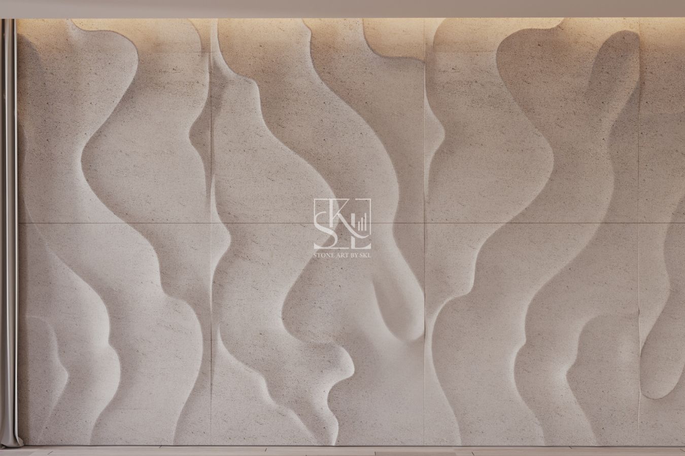 Decorate your villa with stunning wave design wall cladding